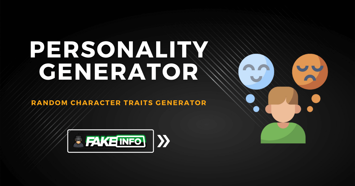 Personality Generator FakeInfo Net